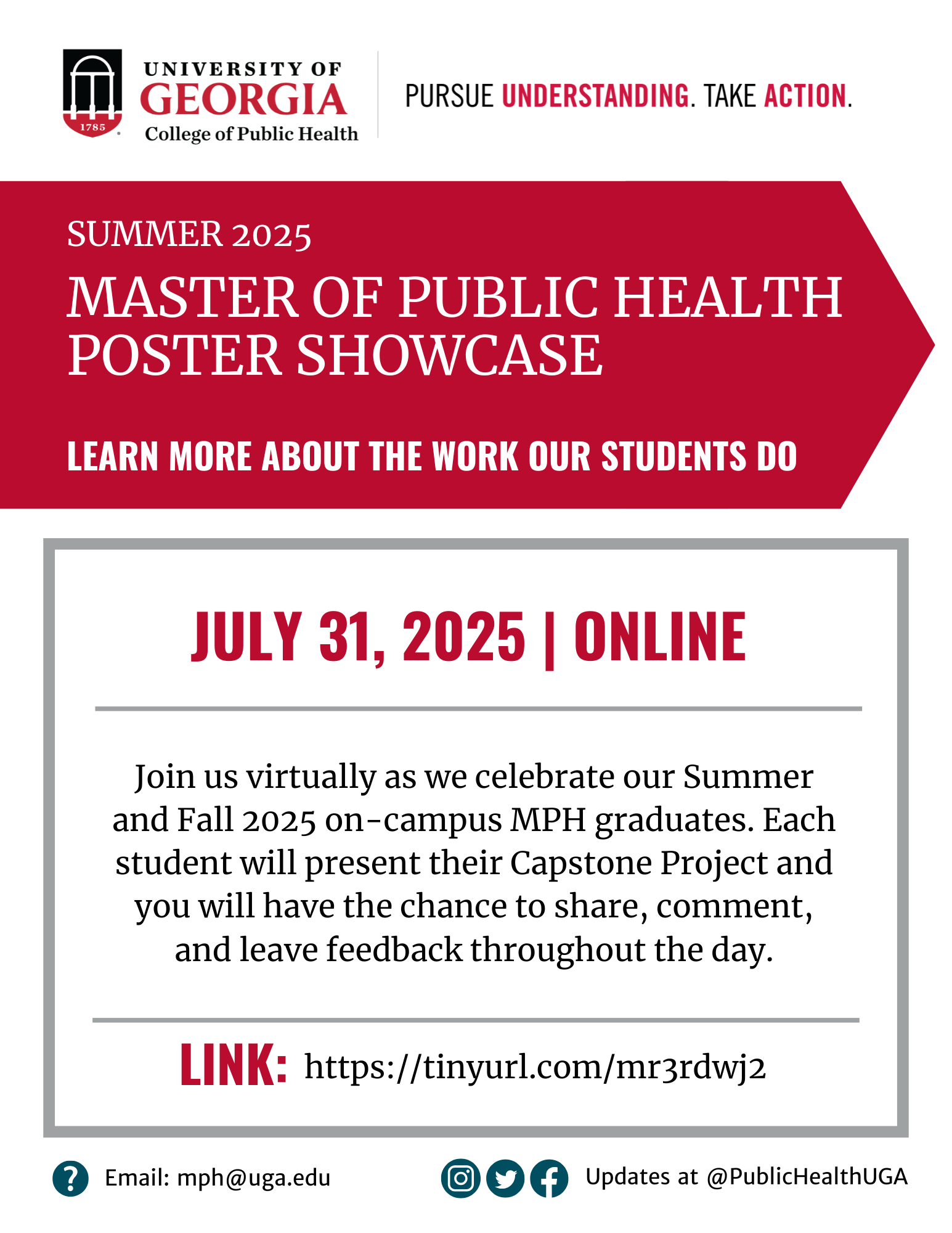 Master of Public Health Summer Poster Session - College of Public ...