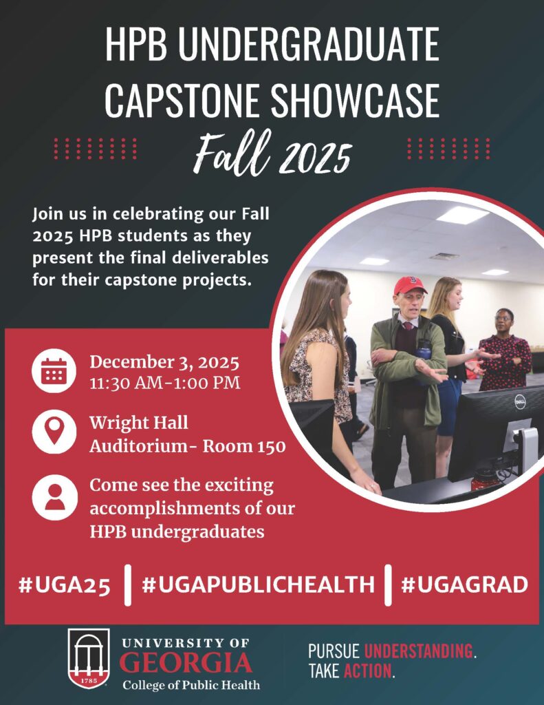 Poster Session and Captstone Showcase - College of Public Health UGA